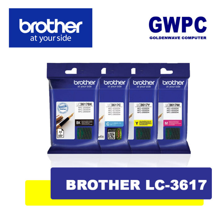 Brother LC-3617 Genuine Ink Cartridge LC3617 LC 3617 Black Cyan Magenta ...