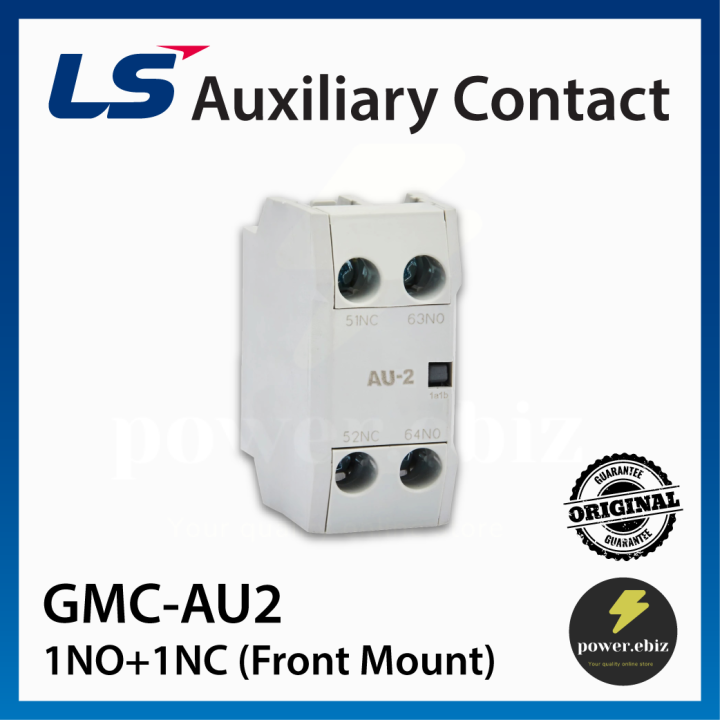 LS GMC-AU2 Auxiliary Contact (1no + 1nc Front Mount) | Lazada