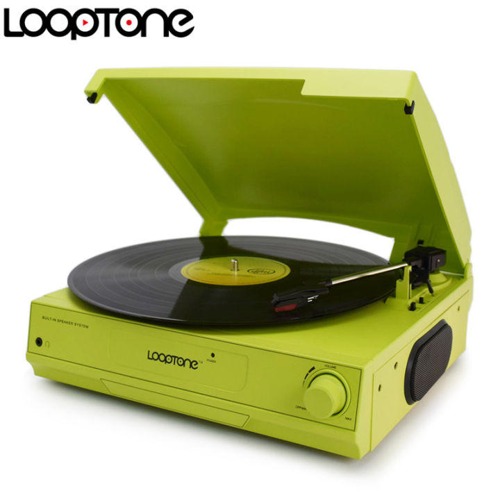 LoopTone 33/45/78 RPM Vinyl LP Record Player Turntable Players 2*3W ...