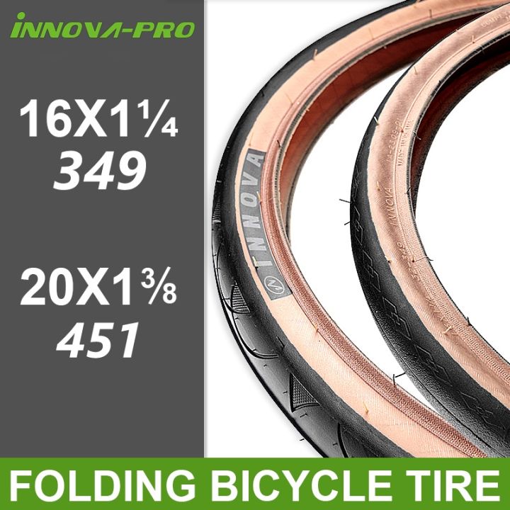 INNOVA ULTRA SPORT Folding Bicycle Tire 16in 349 20inch 451 Tire 50 PSI ...