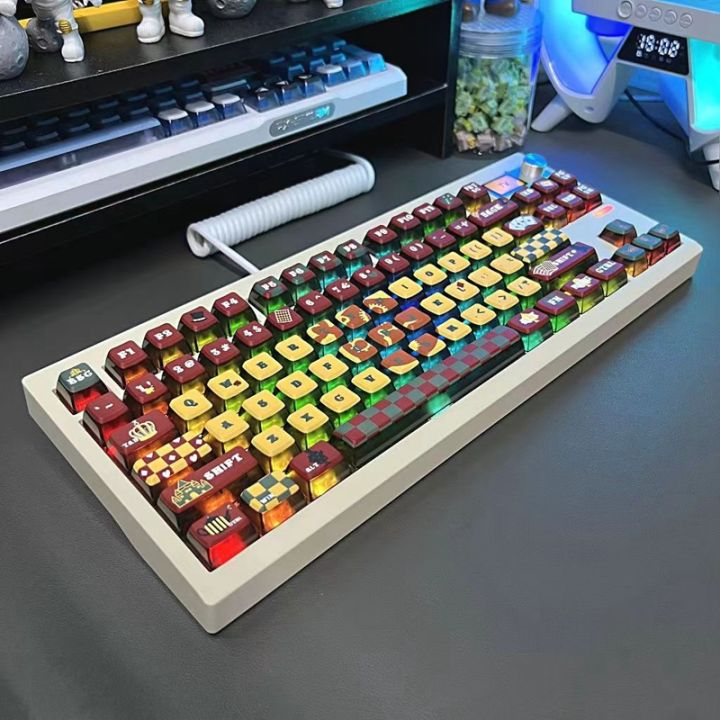 【Keycap Only】Alice Poker Pudding Keycap 116 Keys Four Side Transparent ...