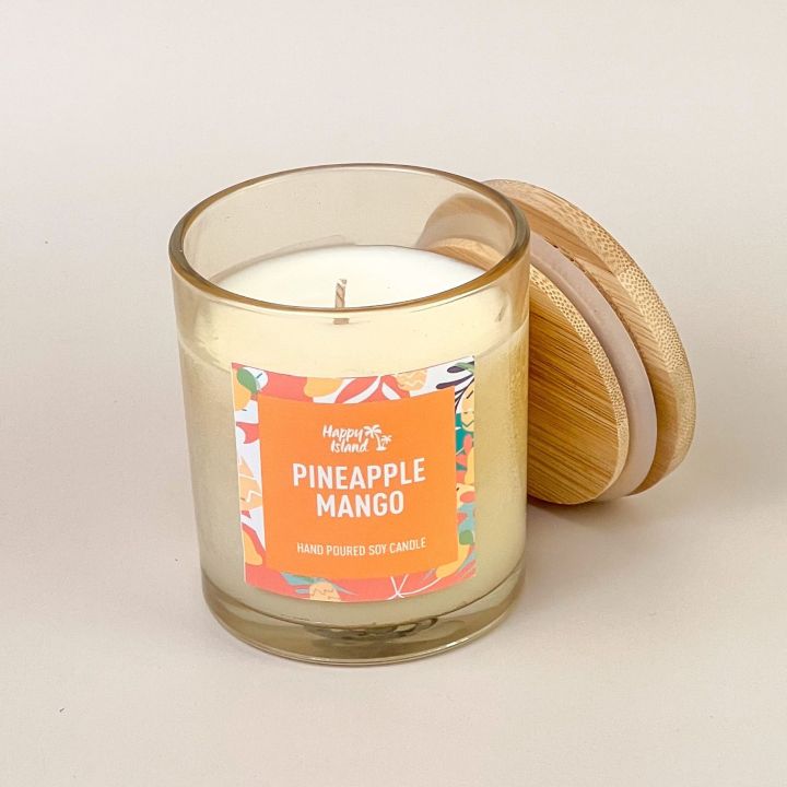 Happy Island Pineapple Mango Scented Soy Candle | Lazada PH