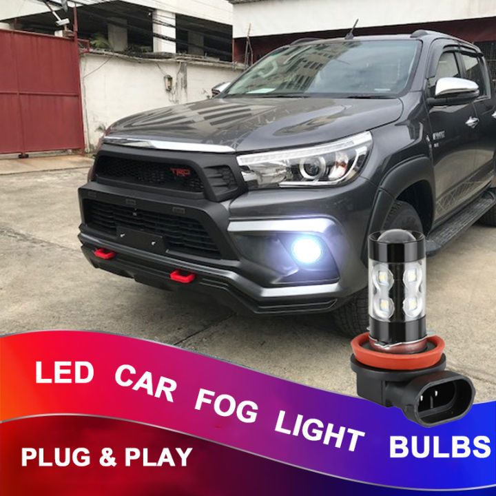 New For Toyota Hilux Revo 2013-2020 - 2x 6000K LED Car Fog Light Lamp ...