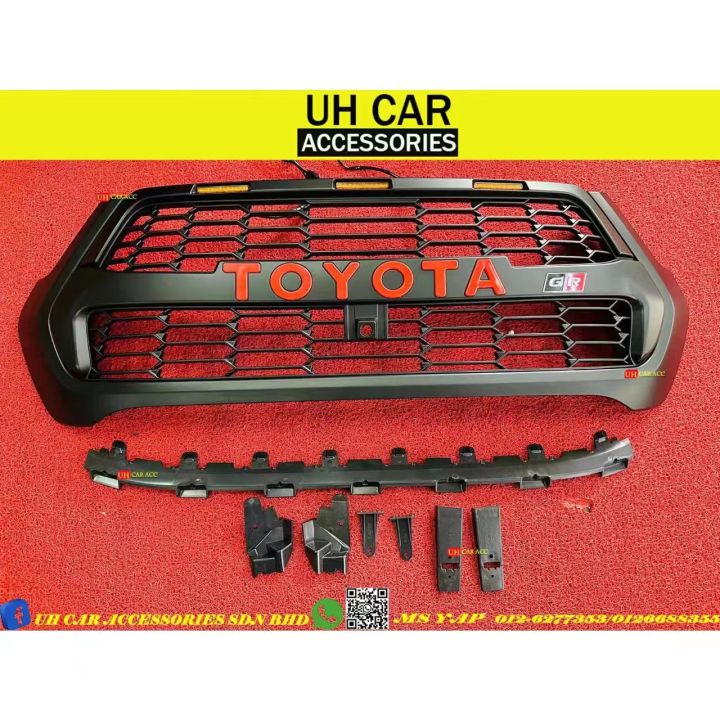 TOYOTA HILUX REVO ROGUE 2.4 gr GR SPORT LED FRONT GRILLE GRILL | Lazada