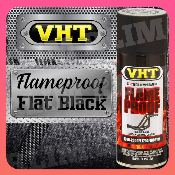 VHT Flameproof FLAT BLACK Spray Paint Spraypaint Car Automotive ...