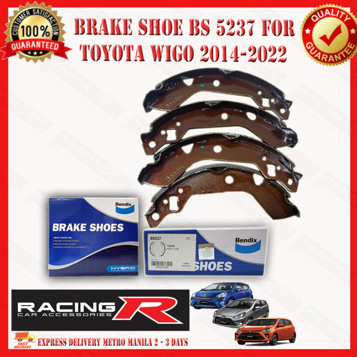 BRAKE SHOE BENDIX (BS 5237) For (TOYOTA WIGO 2014 - 2022) | Lazada PH