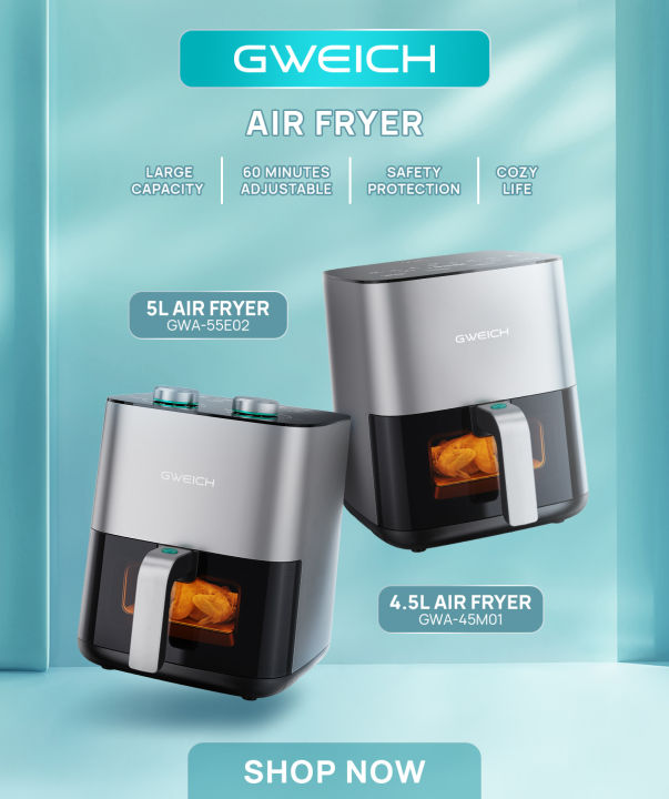 Gweich 4.5L/5L Air Fryer Collection | Lazada PH