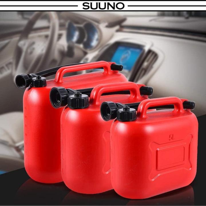 5L/ 10L/ 20L HDPE Jerrycan Petrol Diesel Water Fuel Tank Gasoline Container Jerry Can Spare Fuel ...