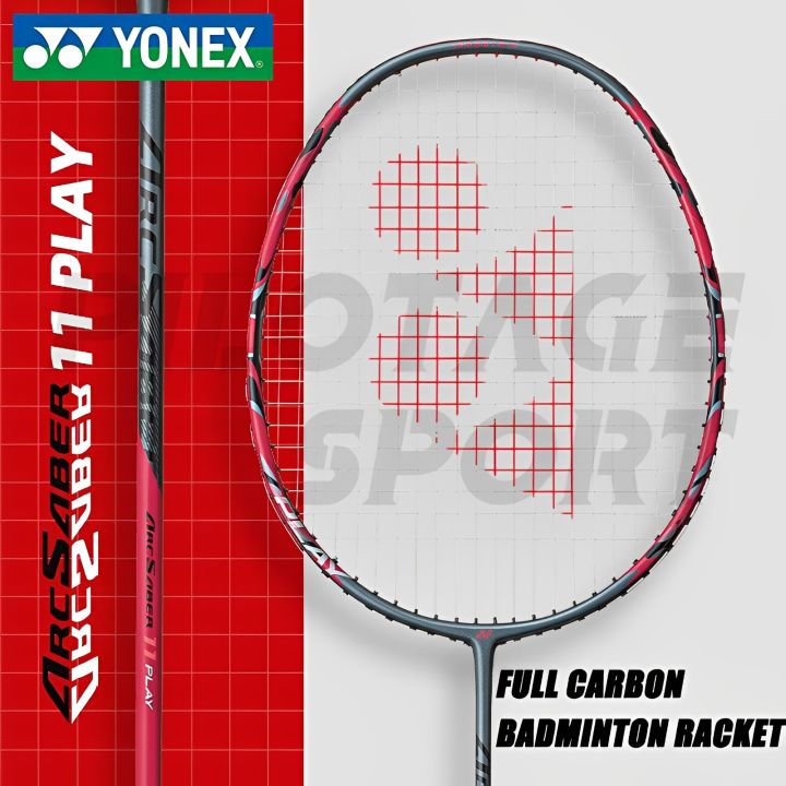 Yonex ARCSABER 11 PRO 4U Full Carbon Single Badminton Racket Original Red Bow Ultra-light ...