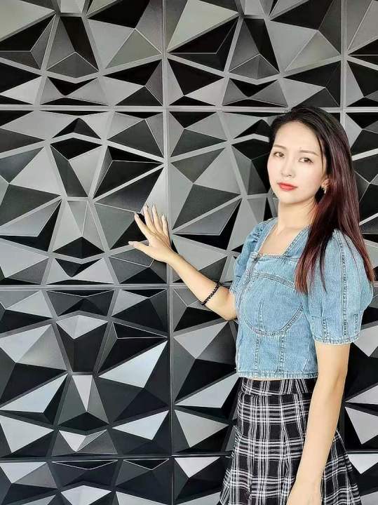 3D PVC PANELS three-dimensional board 50CMX50CM and 30CMX30CM 3D three ...