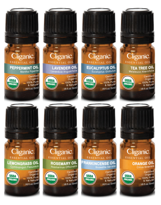 [ iiMONO ] Cliganic USDA Organic Aromatherapy Essential Oils Set 100% ...