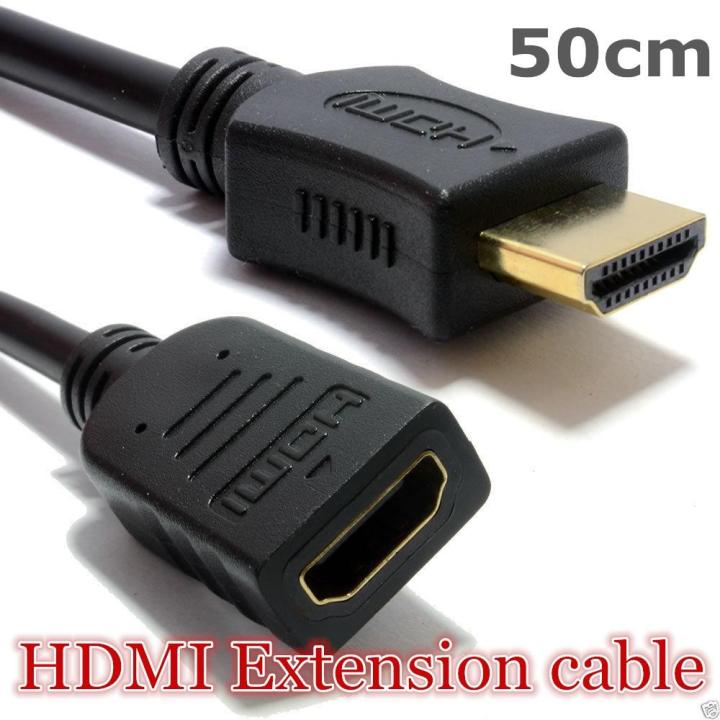 hdmi extension cable 50cm v1.4 full hd 1080p สาย HDMI ตัวผู้-เมีย 50cm ...