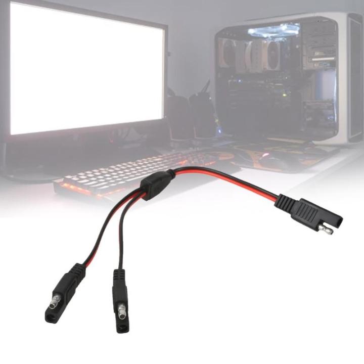 SAE Y Splitter Adapters Cable SAE 1 to 2 SAE Power Automotive Extension ...