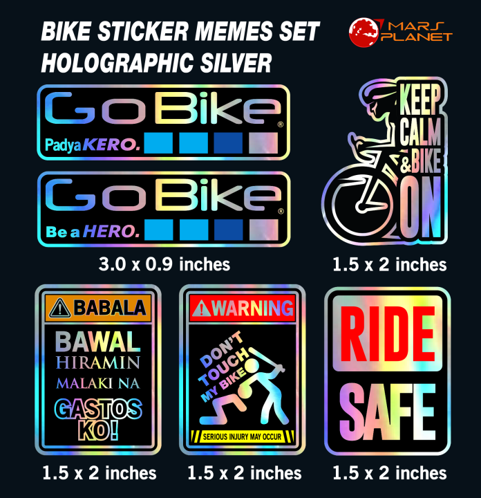 Bicycle Motorcycle MEMES BIKE STICKER | Lazada PH