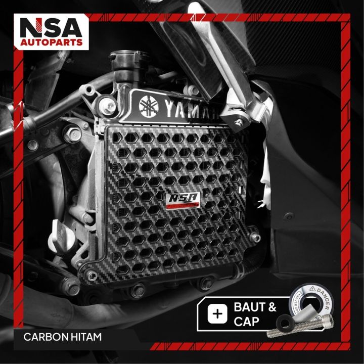 NSA RADIATOR HONEYCOMB CARBON SERIES [NMAX/AEROX V1 V2/VARIO 110-125 ...