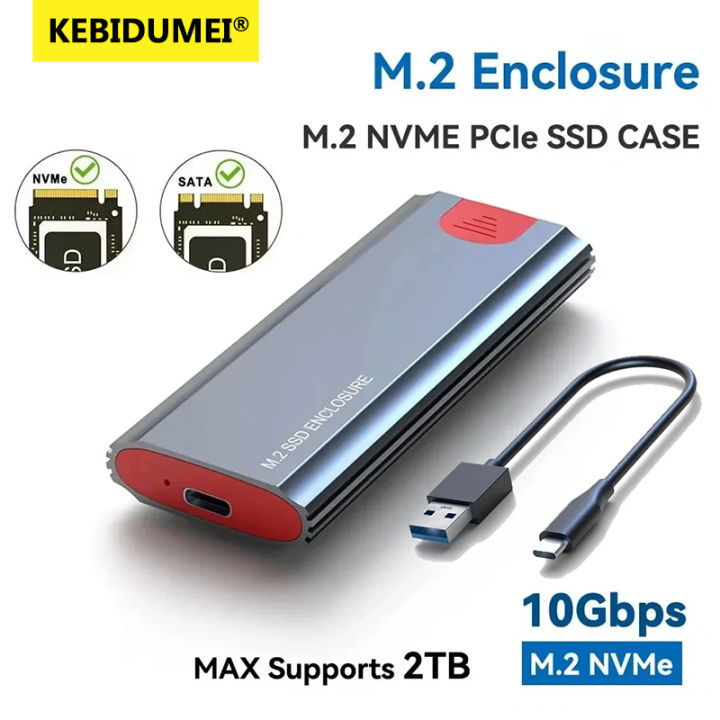 【Exclusive Offer】 M2 NVMe SSD Enclosure 10Gbps SSD Case Portable Box ...