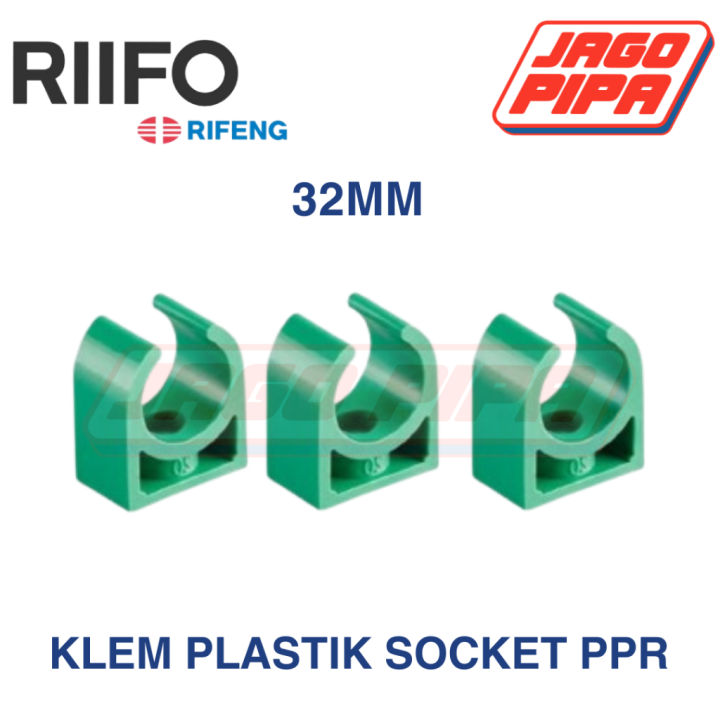 RIIFO PPR Klem 32 mm 1 Inch Clamp Plastic Socket Pipe Pipa Plastik 32mm ...