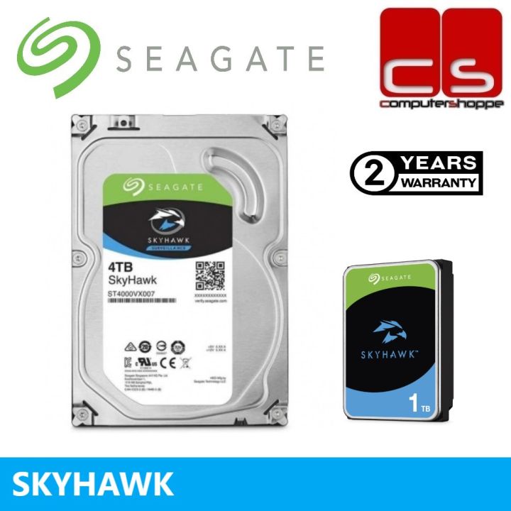 Seagate SkyHawk Surveillance 3.5” Hard Drive SATA CCTV Hard Disk - 1TB/2TB/4TB | Lazada