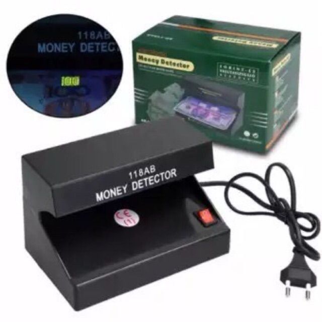 Money Detector Portable UV LED Fake Money Detector Counterfeit Money ...