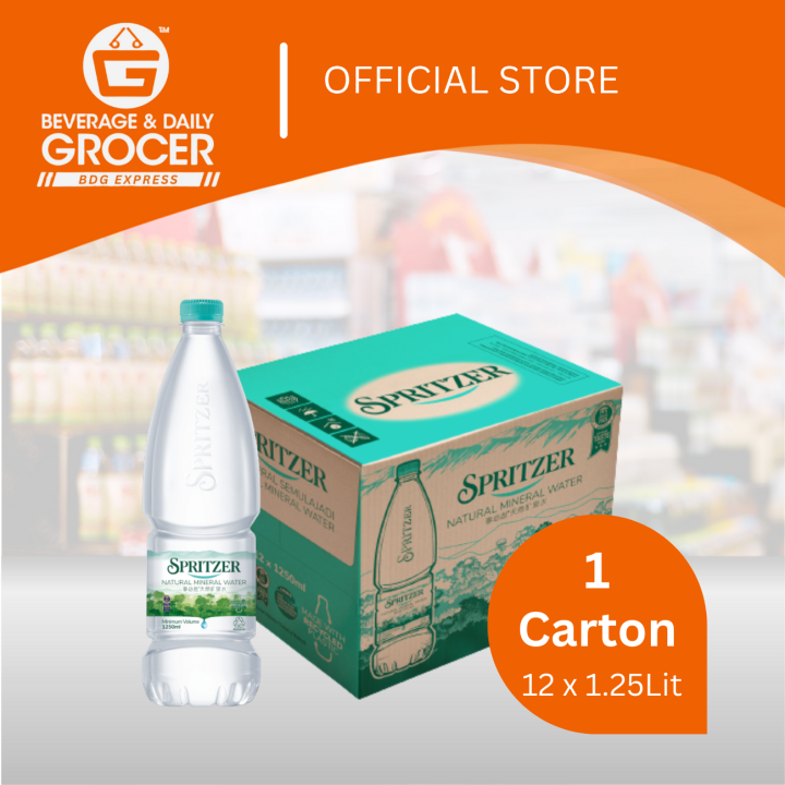 Spritzer Mineral Water ( 12 x 1.25Lit ) 1 Carton | Lazada