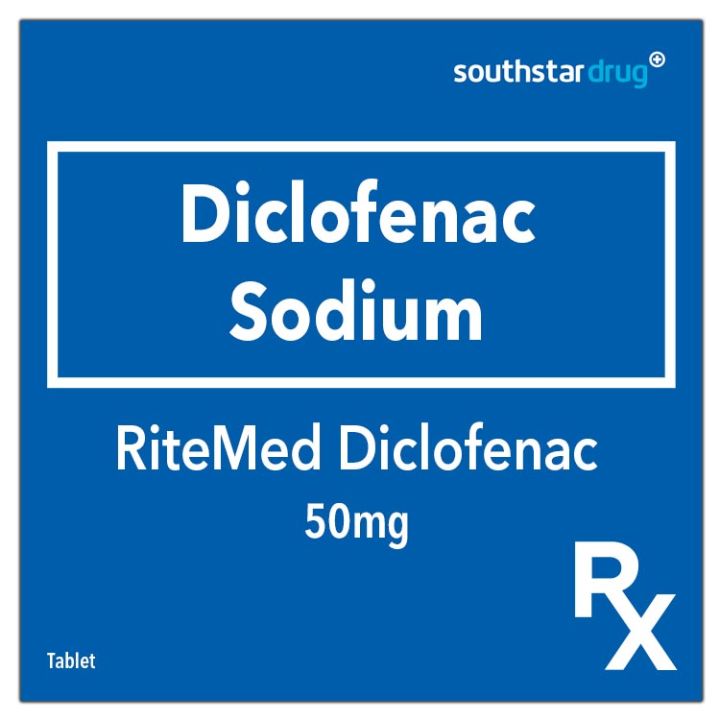 Rx: RiteMed Diclofenac 50mg Tablet | Lazada PH
