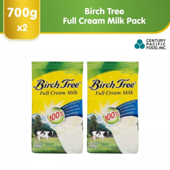 Birch Tree Full Cream Milk 700g Pack of 2 - Made from 100% Pure Cow’s ...