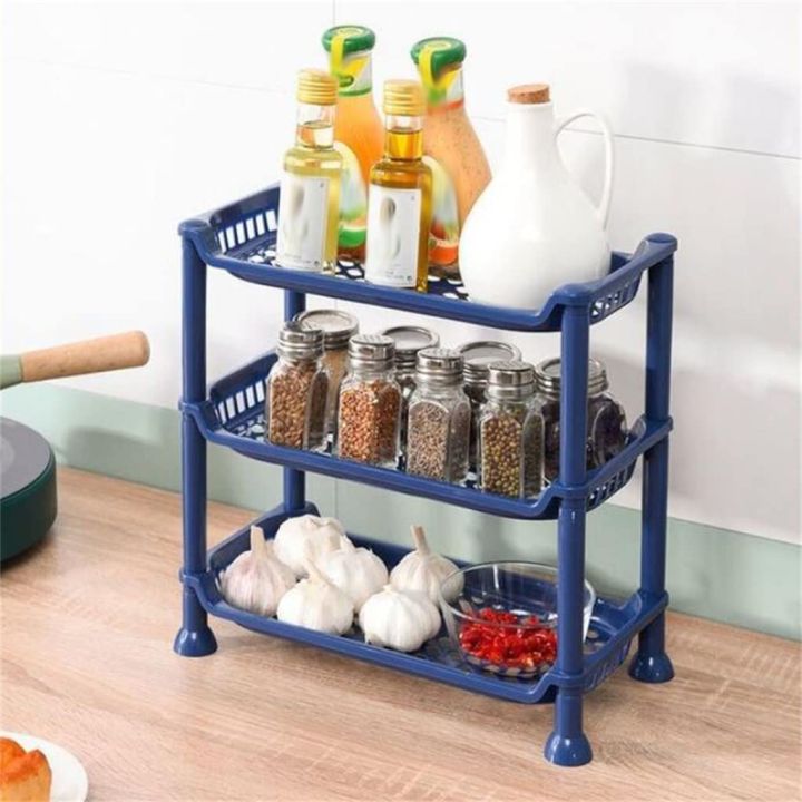 2/3/4 Layers Simple Desktop Storage Rack Folding Shelf Organizer ...