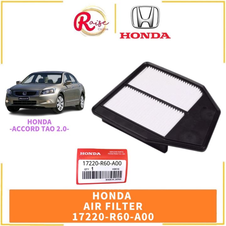 HONDA Air Filter 17220-R60-U00-Honda Accord TAO 2008-2013 2.0 | Lazada