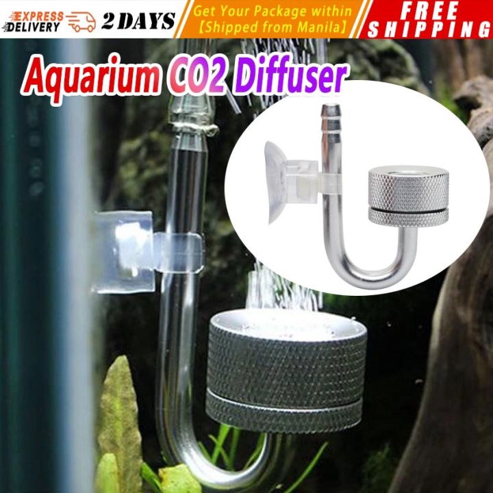 ️【Same Day Delivery】【Aquarium CO2 Diffuser】Aluminum Alloy CO2 Diffuser Atomizer System Aquatic ...