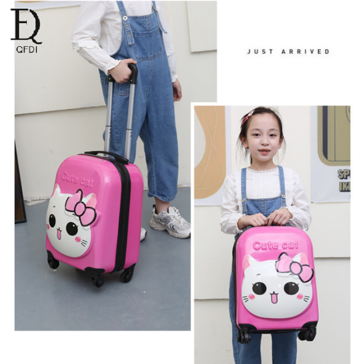 QFDI Children's bag Children's trolley case Cartoon 18-inch Universal ...