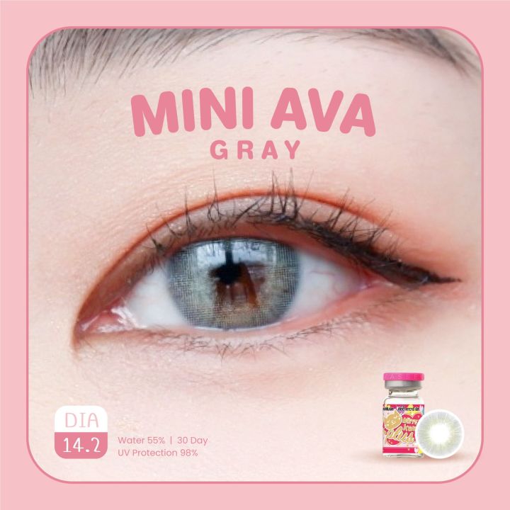 คอนแทคเลนส์ คิตตี้ คาวาอิ Mini Ava Gray | Lazada.co.th