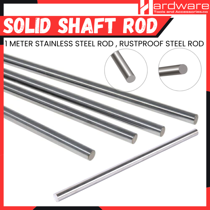 Durable Stainless Steel Shaft Rod 100cm/150cm - Rustproof Solid Round ...