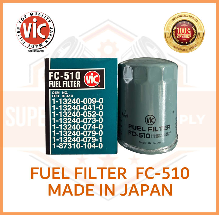 VIC BRAND Fuel Filter FC-510 FOR ISUZU FWD 6BG1 6HK1 6HH1 6SA1 MADE IN ...
