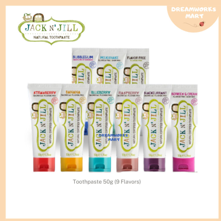 Jack N' Jill Natural Kids Toothpaste (9 Flavours) - Expiry 2025 onwards ...
