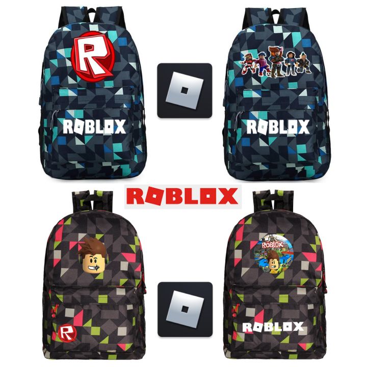 Roblox Canvas Backpacks For Teenagers Children Boys Kids Students ...
