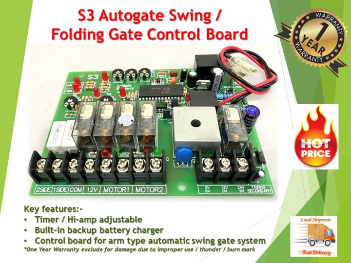 Autogate S3/P3 Swing Control Panel / Board PCB Automatic Gate- Board ...