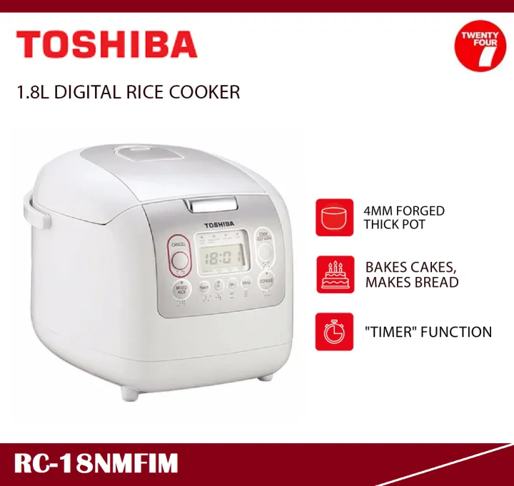TOSHIBA 1.8L Digital Rice Cooker RC-18NMFIM | Lazada