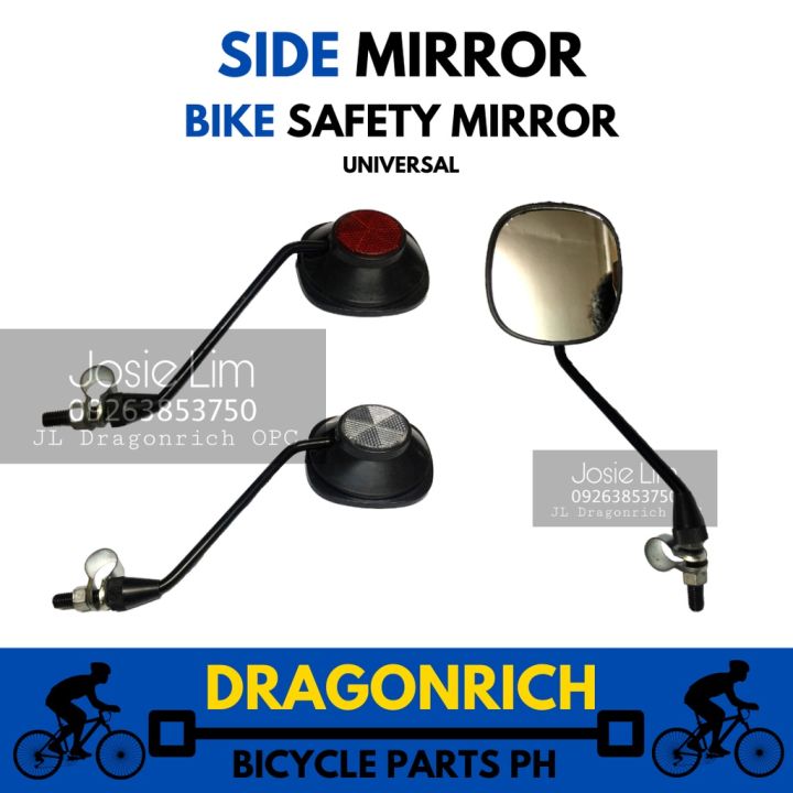 Bike Side Mirror Full View Angle Adjustable Easy Clamp Mirror With ...