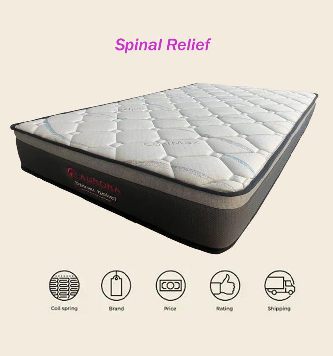 (FurnitureSG) Spinal Relief Orthopedic Pocketed Spring Mattress Coolmax ...