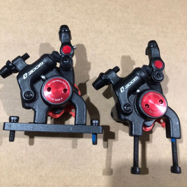 Zoom Hydraulic Caliper (Cable Wire actuated) for RoadBike Disc Brake ...