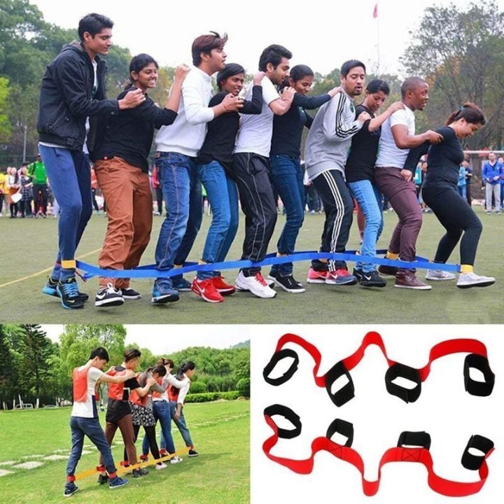 4/5/6 Footstep Legged Race Bands For Team Building, Picnic Game Outdoor ...