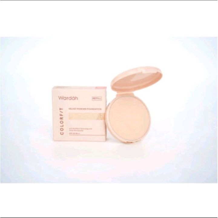 Wardah Colorfit Refill Velvet Powder Foundation, 11 g - Isi Ulang ...