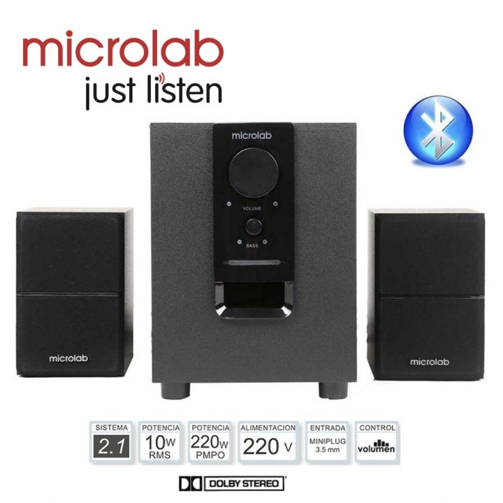 ลำโพง Microlab รุ่น M106BT มีบลูทูธในตัว (Bluetooth) ลำโพง (2.1) ลำโพง ...