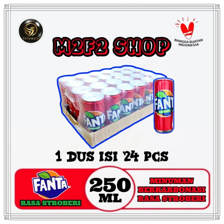 Fanta Merah Minuman Bersoda Kaleng | Can - 250 ml (Kemasan Karton ...