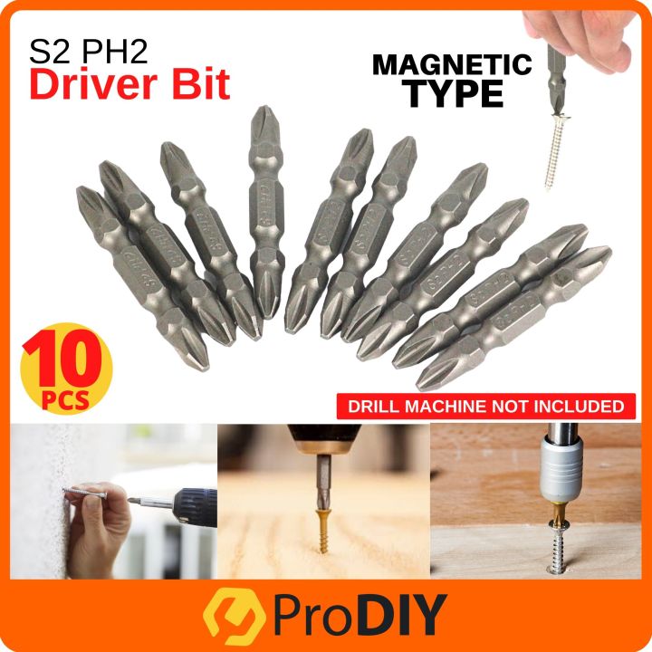 10pcs 50mm Driver Bit Double Ended Power Driver Bits Screw Driver ...