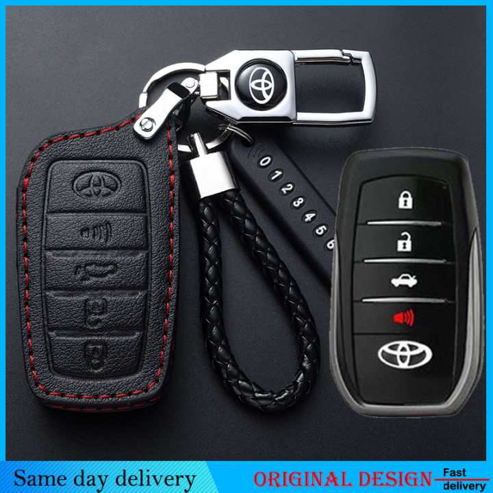 Xuming for TOYOTA Fortuner GR Sport 2022 - 2023 Key Cover Leather Key ...