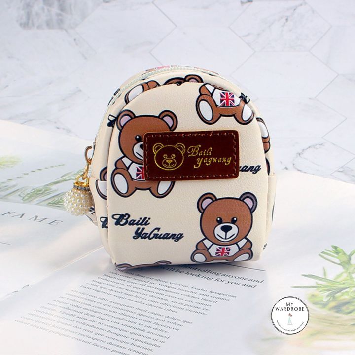 Teddy Series PU Leather Short Coin Purse | Dompet Syiling Wanita ...