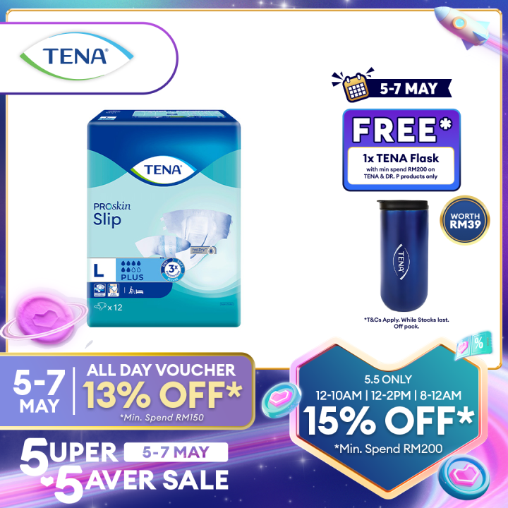 Tena Proskin Slip Plus M12s L12s Adult Diaper Lazada