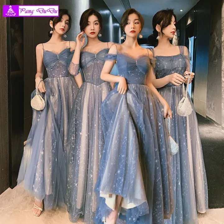 Pang DuDu Blue Debut Gown 18 Dress Bridesmaid Dress Fairy Evening Dress ...