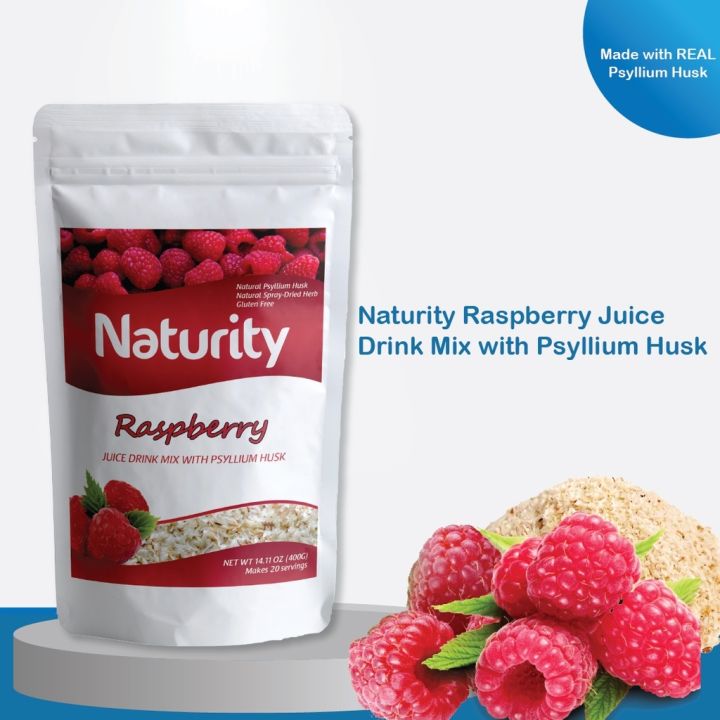 Naturity Raspberry Juice Drink Mix with Psyllium Husk | Lazada PH